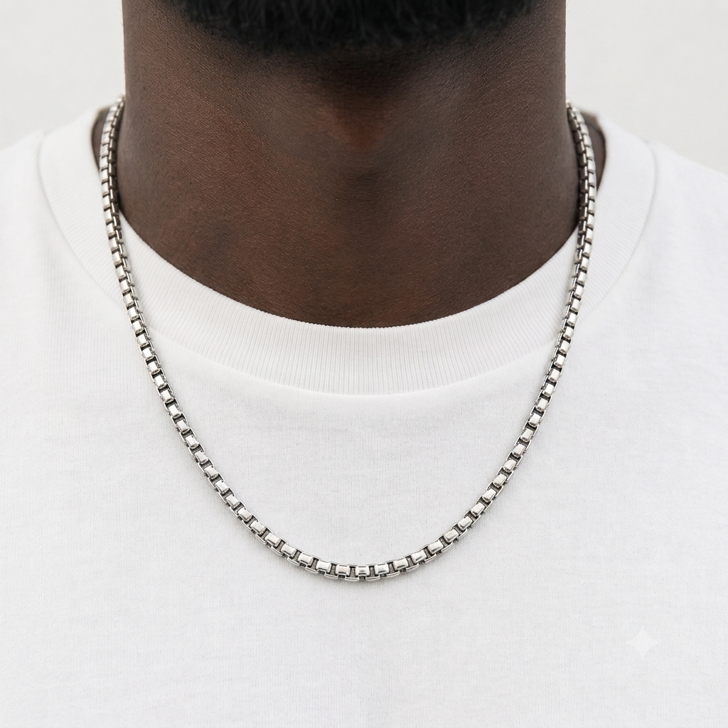 925 - 3MM Sterling Silver Box Chain – lakhani jewellers